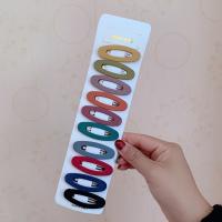China Frosted Acrylic Metal Hair Clips Set 10pcs Kids Girls Jewelry BB Side Hairpin Wholesale for sale
