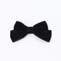 China Velvet Bow Bobby Pin Hair Clip 8cm Duckbill Clip for Girls Fashion Hair Accessories for sale