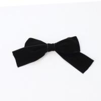China Velvet Bow Bobby Pin Hair Clip 8cm Duckbill Clip for Girls Fashion Hair Accessories for sale