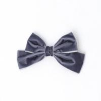 China Velvet Bow Bobby Pin Hair Clip 8cm Duckbill Clip for Girls Fashion Hair Accessories for sale