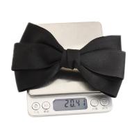 China Wholesale Bowknot Hair Spring Clip 14cm Alloy Metal Hairpin for Women Girls Cute Bangs for sale
