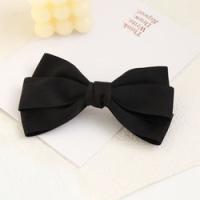 China Wholesale Bowknot Hair Spring Clip 14cm Alloy Metal Hairpin for Women Girls Cute Bangs for sale