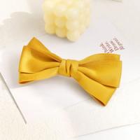 China Wholesale Bowknot Hair Spring Clip 14cm Alloy Metal Hairpin for Women Girls Cute Bangs for sale