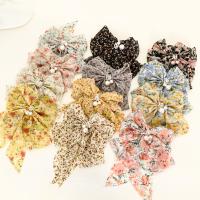 China Korean Decorative Butterfly Flower Pearl Hair Clip Alloy Pop Open 15cm x 22cm for sale