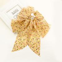 China Korean Decorative Butterfly Flower Pearl Hair Clip Alloy Pop Open 15cm x 22cm for sale