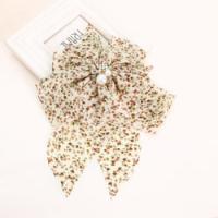 China Korean Decorative Butterfly Flower Pearl Hair Clip Alloy Pop Open 15cm x 22cm for sale