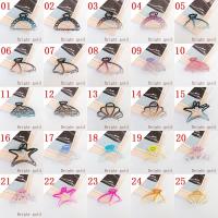 China Wholesale Medium Alloy Butterfly Hair Claw Clip 7.5cm 8cm Gradual Change Colorful for Women Girls for sale