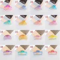 China Wholesale Medium Alloy Butterfly Hair Claw Clip 7.5cm 8cm Gradual Change Colorful for Women Girls for sale