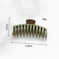 China Acrylic Large Hair Claw Clip 13cm for Thick Hair Matte Keel Shark Plastic Hair Clips Women for sale