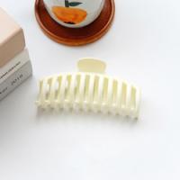 China Acrylic Large Hair Claw Clip 13cm for Thick Hair Matte Keel Shark Plastic Hair Clips Women for sale