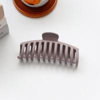 China Acrylic Large Hair Claw Clip 13cm for Thick Hair Matte Keel Shark Plastic Hair Clips Women for sale