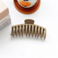 China Acrylic Large Hair Claw Clip 13cm for Thick Hair Matte Keel Shark Plastic Hair Clips Women for sale