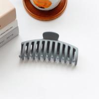 China Acrylic Large Hair Claw Clip 13cm for Thick Hair Matte Keel Shark Plastic Hair Clips Women for sale