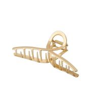 China Large Alloy Metal Shark Hair Claw Clip 11cm Gold Hair Accessories for Women Thick Hair for sale