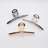 China Alloy Metal Claw Hair Clip 11.5cm for Thick Hair Gold Silver Gun Black for sale