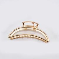 China Alloy Metal Claw Hair Clip 11.5cm for Thick Hair Gold Silver Gun Black for sale