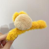 China Fluffy Faux Fur Large Hair Claw Clip for Thick Hair 60 Pcs MOQ Handmade Acrylic for sale
