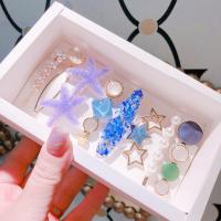China Vintage Pearl Hair Clip Pins Set 6 Colors Resin Metal Alloy Hair Accessories Gift for Women Girls for sale
