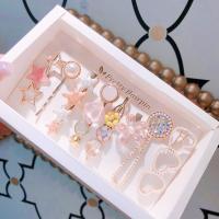 China Vintage Pearl Hair Clip Pins Set 6 Colors Resin Metal Alloy Hair Accessories Gift for Women Girls for sale