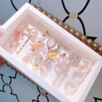 China Vintage Pearl Hair Clip Pins Set 6 Colors Resin Metal Alloy Hair Accessories Gift for Women Girls for sale