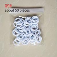 China Wholesale Nylon Hair Ties 50 Pcs Per Set 3cm Towel Elastic Baby Hair Bands for Girls for sale