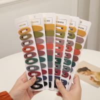 China Matte Acrylic Hair Clips Set 10 Pcs 5.3cm Simple Decorative Barrettes for Girls Children for sale