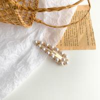 China Pearl Claw Hair Clip 8cm Korean Style Round Square Triangle Hair Accessory for Women Girls for sale