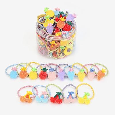 China Childrens Animal Bear Elastic Scrunchie Hairband 8.5x8.5x6.5cm Color Hair Ties for Girls for sale