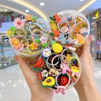 China Childrens Animal Bear Elastic Scrunchie Hairband 8.5x8.5x6.5cm Color Hair Ties for Girls for sale