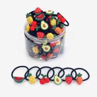 China Childrens Animal Bear Elastic Scrunchie Hairband 8.5x8.5x6.5cm Color Hair Ties for Girls for sale