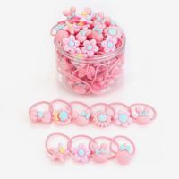 China Childrens Animal Bear Elastic Scrunchie Hairband 8.5x8.5x6.5cm Color Hair Ties for Girls for sale