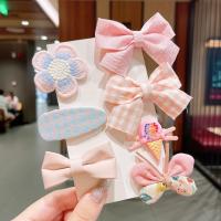 China Wholesale Fabric Hair Clip Bow for Girls 0.03kg Cute Princess Sweet Baby Hair Accessories for sale