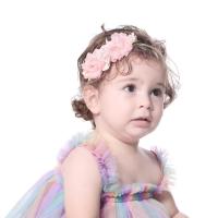 China Soft Elastic Baby Headband 12x6cm Nylon Pearl Rhinestone for Baby Girls Kids 0-3 Months for sale