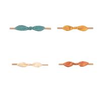 China Baby Girl Headbands Soft Nylon Silk Fabric Hair Bows 12x3cm 4 Colors Kids Hair Accessories for sale