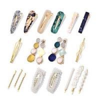 China Wholesale Resin Hair Clip Claw Pearl Wedding Hairgrip Women 10x8x2cm for sale