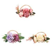 China Baby Headband 17x10cm Soft Touch Fabric Hairband for Girls Flower Hair Ornament Lovely Princess for sale