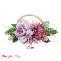 China Baby Headband 17x10cm Soft Touch Fabric Hairband for Girls Flower Hair Ornament Lovely Princess for sale