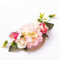 China Baby Girls Floral Headband 15x8cm Nylon Stretchable Hair Accessories for 3-24 Month Old for sale