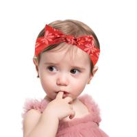 China Baby Rabbit Ear Shape Infant Headband 22x6.5cm Soft Stretch Fabric Hair Accessories for Girls for sale