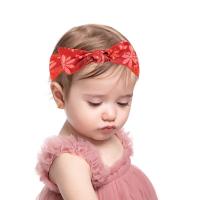 China Baby Rabbit Ear Shape Infant Headband 22x6.5cm Soft Stretch Fabric Hair Accessories for Girls for sale