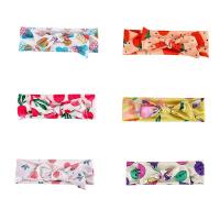 China Baby Rabbit Ear Shape Infant Headband 22x6.5cm Soft Stretch Fabric Hair Accessories for Girls for sale