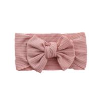 China Baby Girls Knitted Fabric Hair Band 18cm Wide Edge Elastic Headband for Fine Hair Kids Accessories for sale