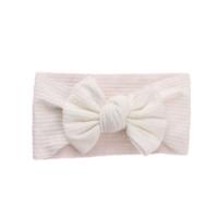 China Baby Girls Knitted Fabric Hair Band 18cm Wide Edge Elastic Headband for Fine Hair Kids Accessories for sale