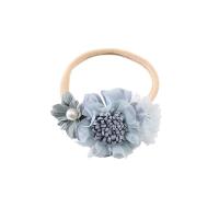 China Elastic Baby Girl Headband Adjustable Nylon Turban 14x10cm Soft Stretchy Infant Hair Band for sale