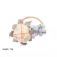 China Elastic Baby Girl Headband Adjustable Nylon Turban 14x10cm Soft Stretchy Infant Hair Band for sale
