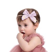 China Baby Girl Swan Headband Bow Hair Band 11x6cm Nylon Soft Kids Hair Accessories Gift for sale