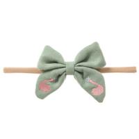 China Baby Girl Swan Headband Bow Hair Band 11x6cm Nylon Soft Kids Hair Accessories Gift for sale
