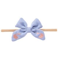 China Baby Girl Swan Headband Bow Hair Band 11x6cm Nylon Soft Kids Hair Accessories Gift for sale