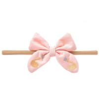 China Baby Girl Swan Headband Bow Hair Band 11x6cm Nylon Soft Kids Hair Accessories Gift for sale