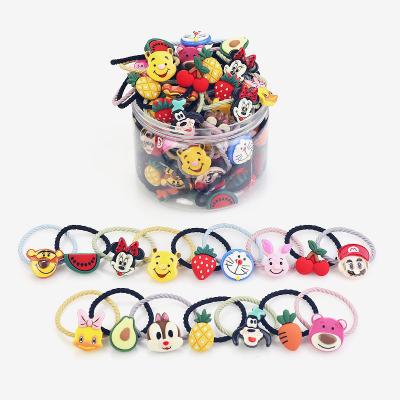China Kids Baby Girl Hair Ties Set Fruit Animal Headbands 6.5cm Cute Hair Accessories for sale